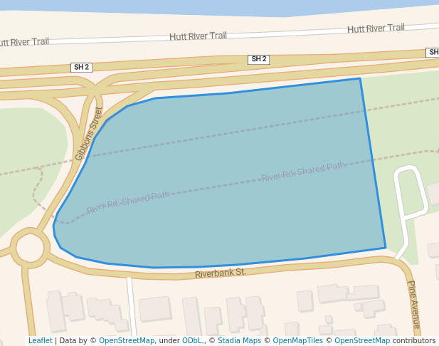 Riverbank Park in Upper Hutt | Map and Routes