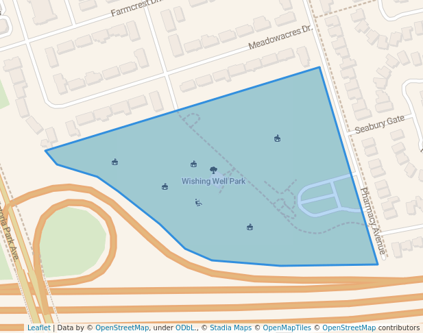Wishing Well Park in Toronto | Map and Routes