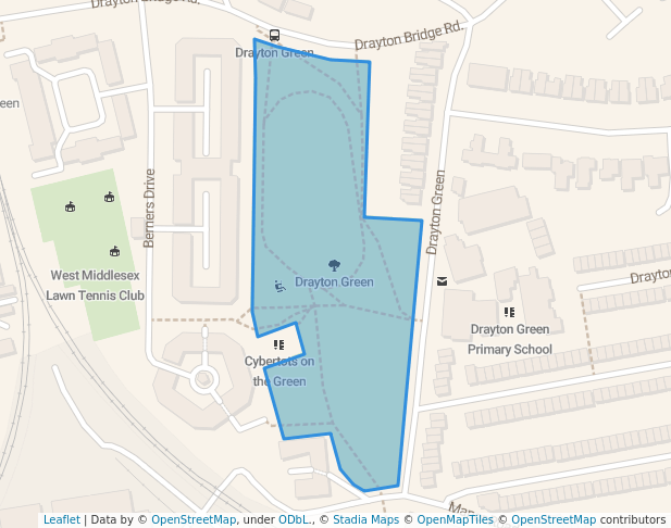 Drayton Green in London | Map and Routes