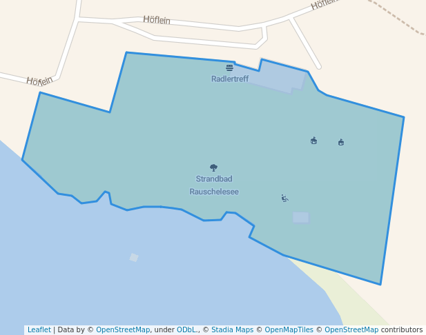 Strandbad Rauschelesee in Reauz | Map and Routes
