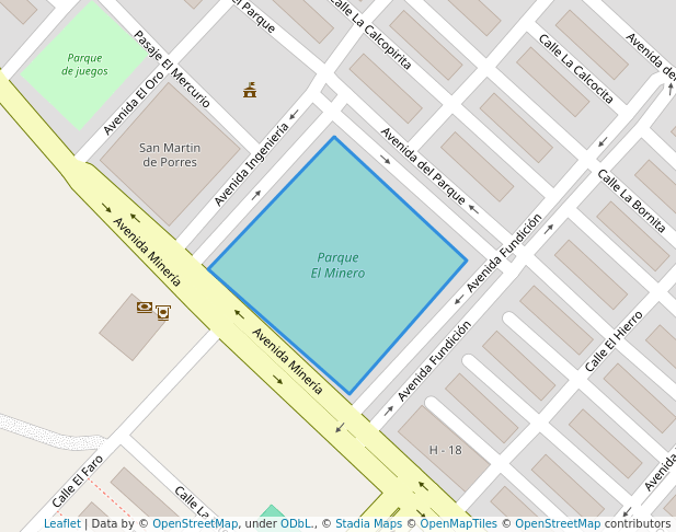 Parque El Minero in Ilo | Map and Routes