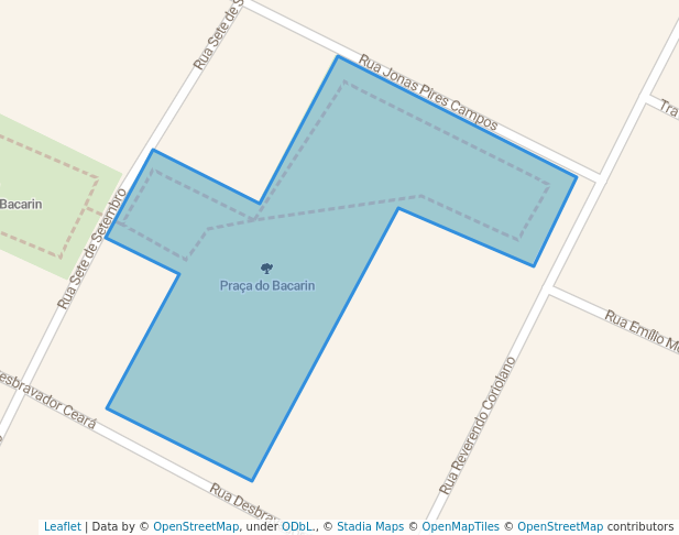 Praça do Bacarin in Presidente Prudente | Map and Routes
