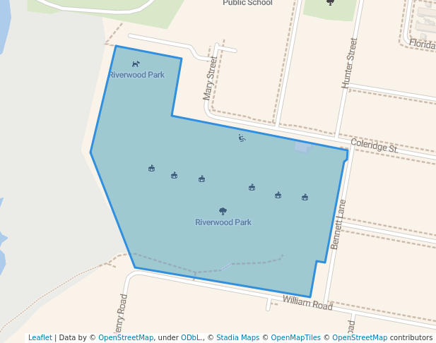 Riverwood Park in Riverwood | Map and Routes