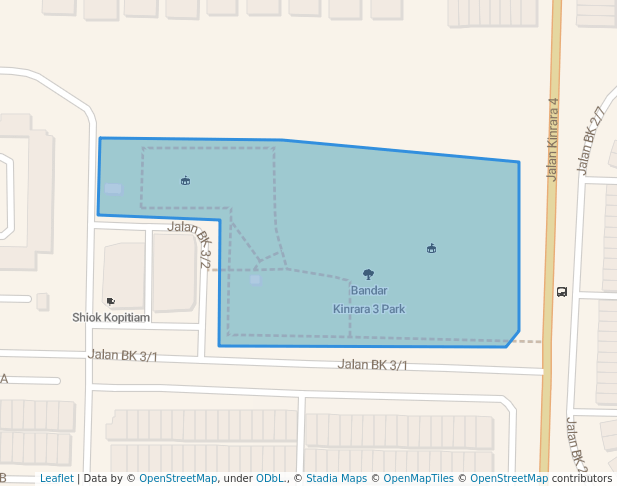 Bandar Kinrara 3 Park in Puchong | Map and Routes