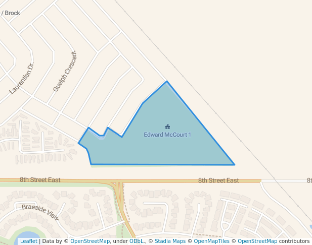 Edward McCourt Park in Saskatoon | Map and Routes