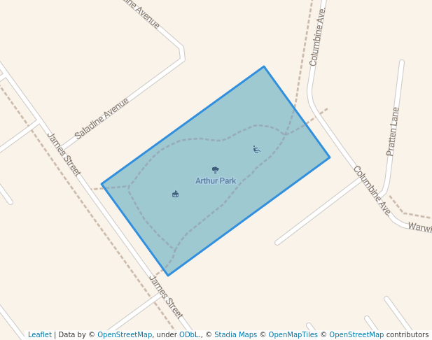 Arthur Park in Punchbowl | Map and Routes