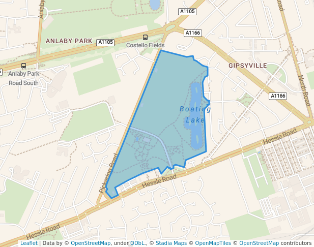 Pickering Park in Kingston upon Hull | Map and Routes