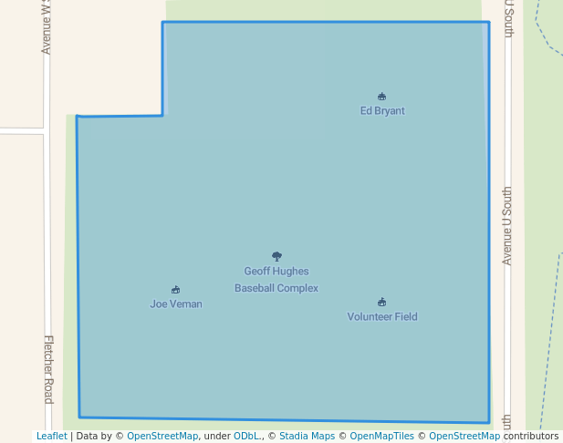 Geoff Hughes Baseball Complex in Saskatoon | Map and Routes