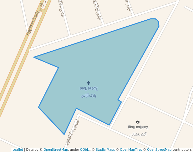 پارک آزادی in Taybad | Map and Routes