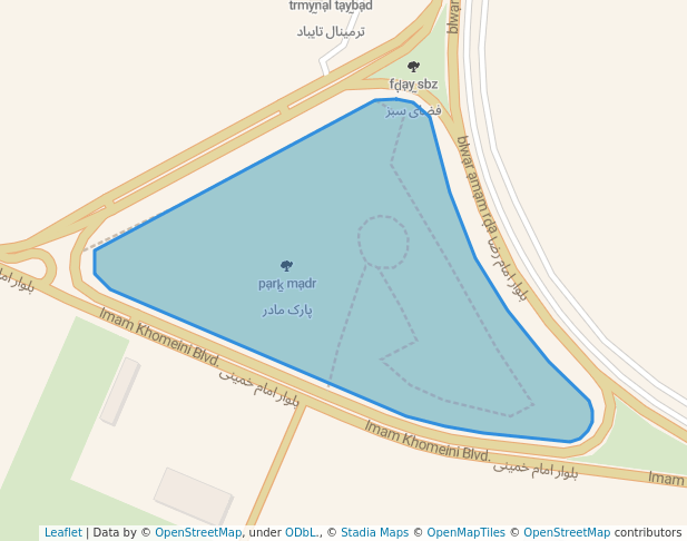 پارک مادر in Taybad | Map and Routes