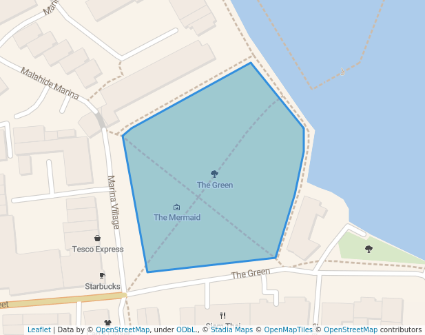 The Green in Malahide | Map and Routes