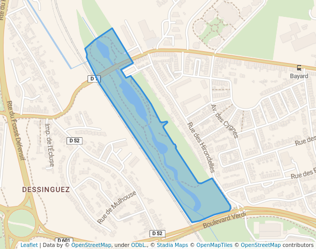 Parc Jean Jacobsen in Dunkerque | Map and Routes