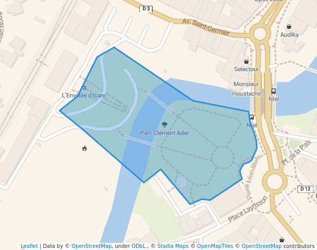 Parc Clément Ader in Muret | Map and Routes