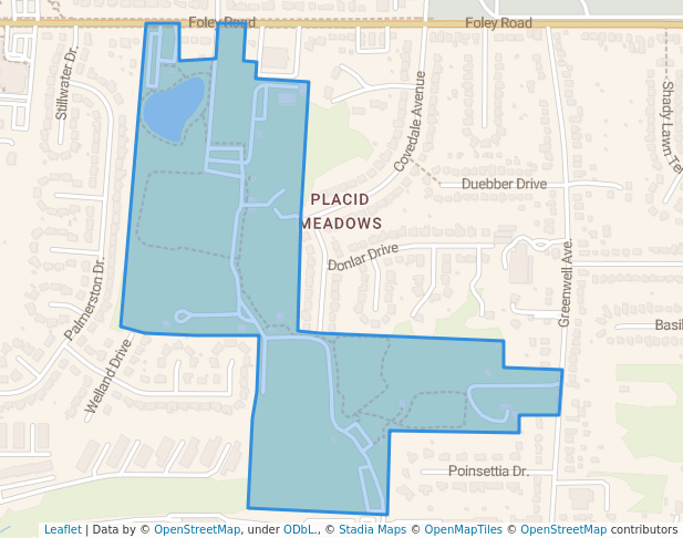 Delhi Park in Cincinnati | Map and Routes