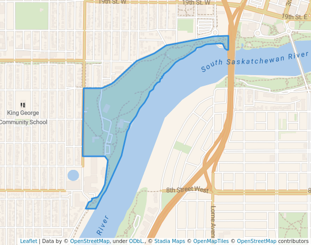 Victoria Park in Saskatoon | Map and Routes