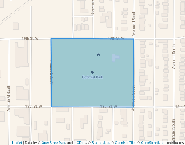 Optimist Park in Saskatoon | Map and Routes