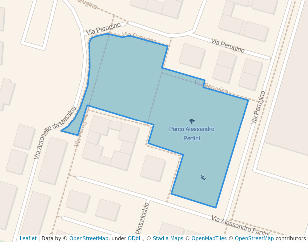 Parco Alessandro Pertini in Reggio Emilia | Map and Routes