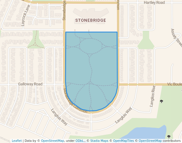 Stonebridge Common in Saskatoon | Map and Routes