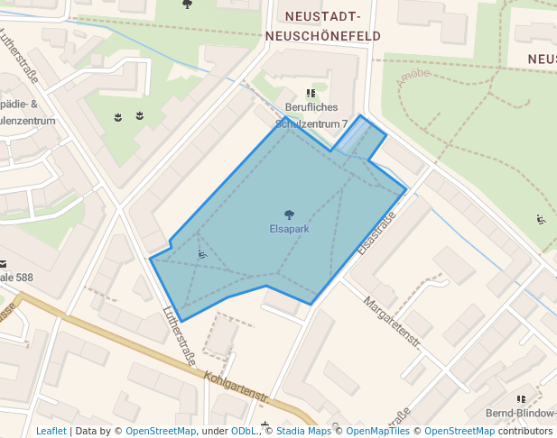 Elsapark in Leipzig | Map and Routes