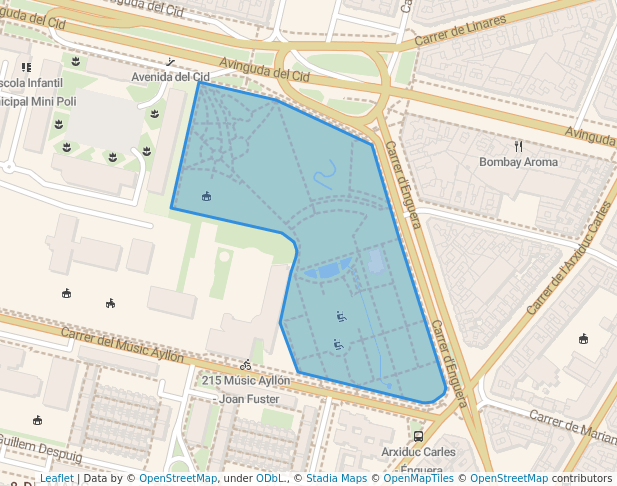Parc de l'Oest in València | Map and Routes