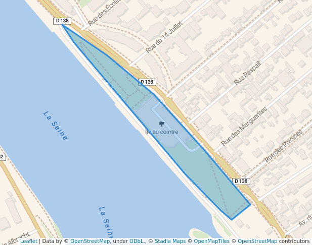 Île au cointre in Alfortville | Map and Routes