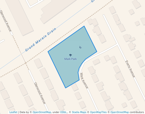Mark Park in Windsor | Map and Routes