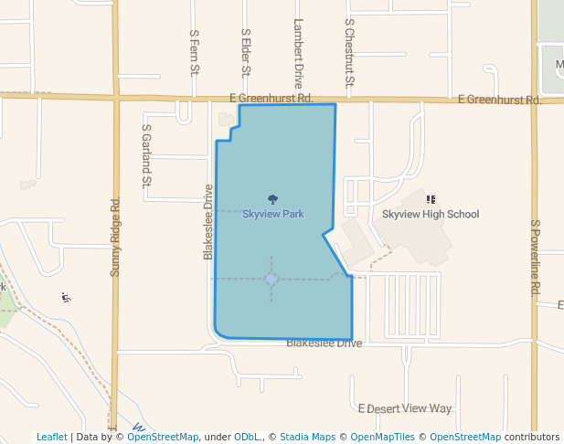 Skyview Park in Nampa | Map and Routes