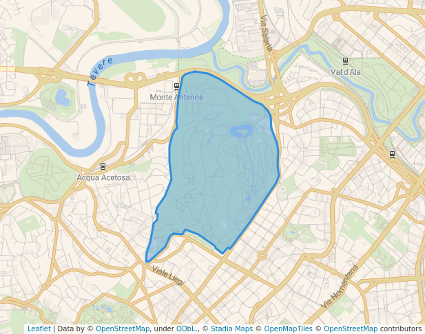 Villa Ada in Roma | Map and Routes