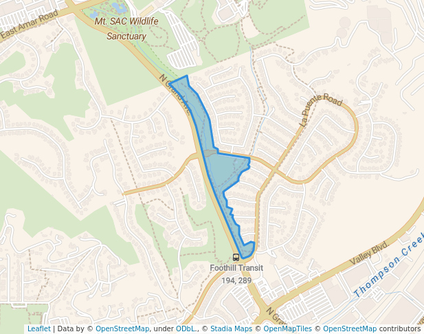 Snow Creek Park in Walnut | Map and Routes