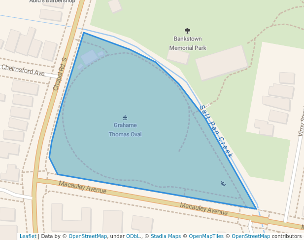 Bankstown Oval in Bankstown | Map and Routes