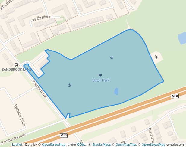 Upton Park in Moreton | Map and Routes