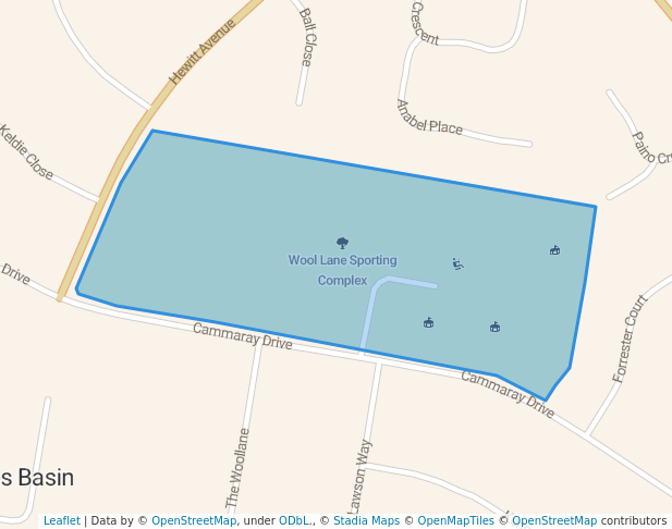 Wool Lane Sporting Complex in Sanctuary Point | Map and Routes