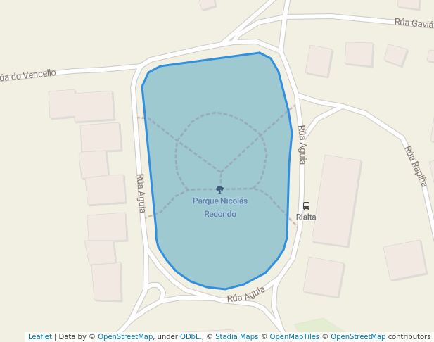 Parque Nicolás Redondo in Oleiros | Map and Routes