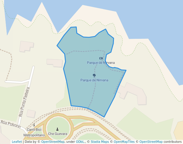 Parque de Nirvana in Oleiros | Map and Routes