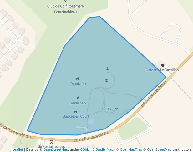 Parc de Fontainebleau in Blainville | Map and Routes