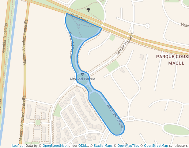 Altos del Parque in Penalolen | Map and Routes