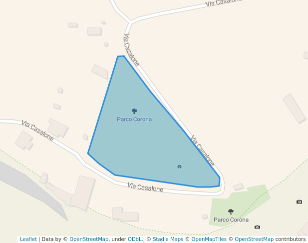 Parco Corona in Pianillo | Map and Routes