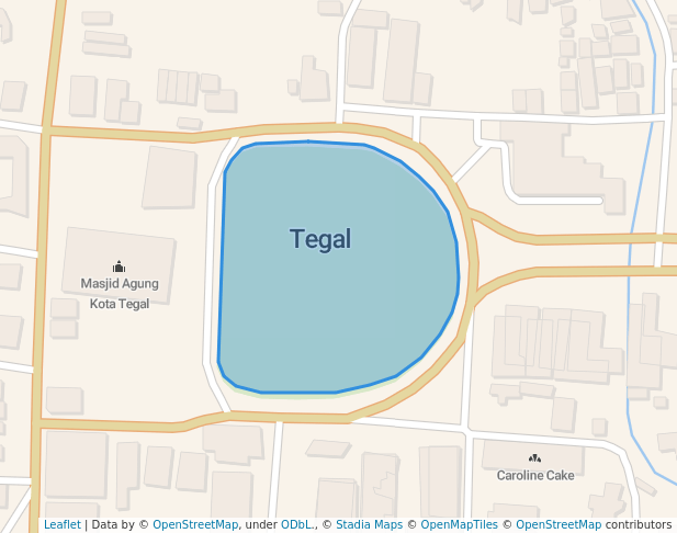 Alun-alun Kota Tegal in Tegal | Map and Routes