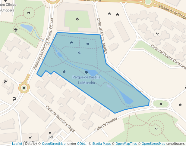 Parque de Castilla La Mancha in Alcobendas | Map and Routes