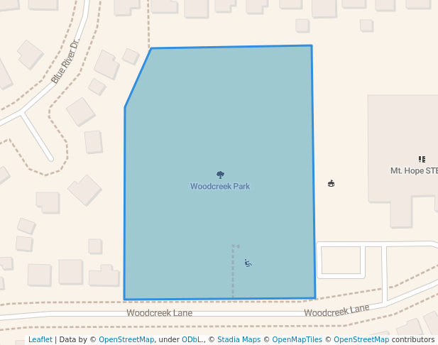 Woodcreek Park in Lansing | Map and Routes