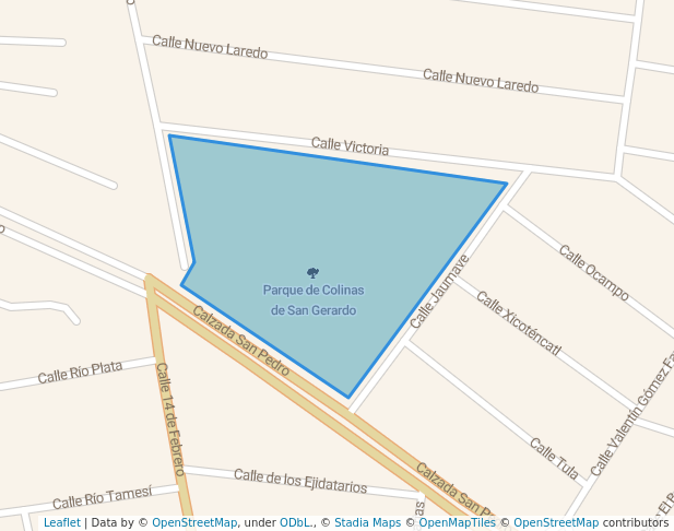 Parque de Colinas de San Gerardo in Tampico | Map and Routes