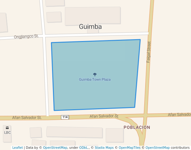 Guimba Town Plaza in Guimba | Map and Routes