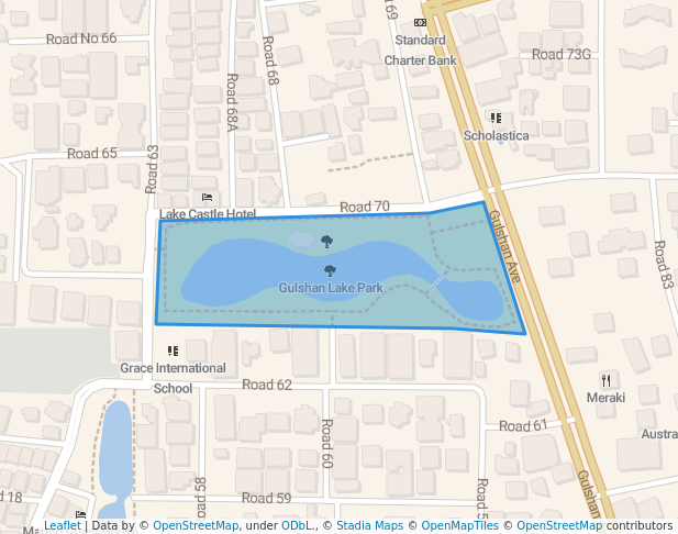 Gulshan Lake Park in Dhaka | Map and Routes