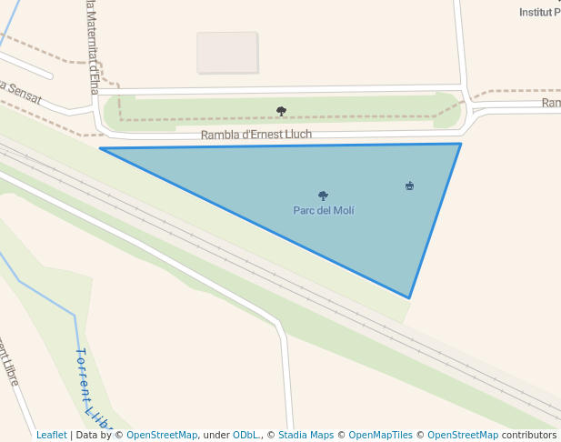 Parc del Molí in Cardedeu | Map and Routes