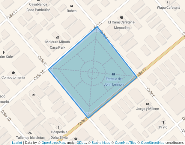 John Lennon Park in La Habana | Map and Routes