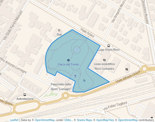 Parco del Tondo in Lugo | Map and Routes
