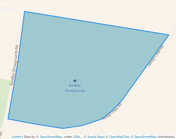 Barellan Showgrounds in Barellan | Map and Routes