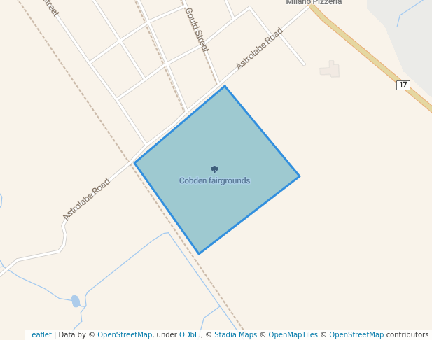 Cobden fairgrounds in Cobden | Map and Routes