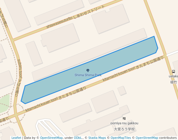 Shima Shima Park in Saitama | Map and Routes