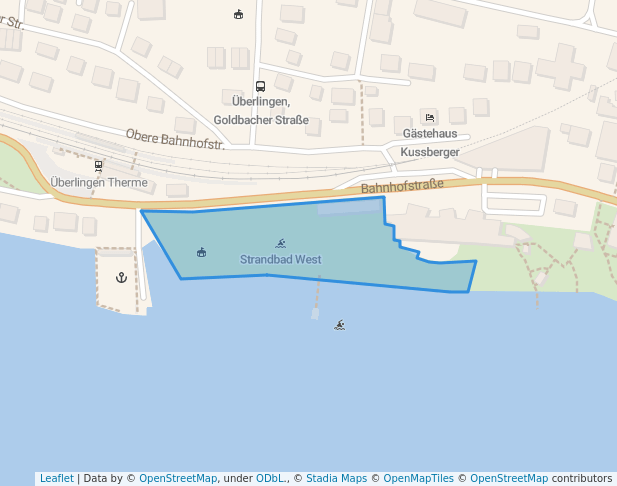 Strandbad West in Überlingen | Map and Routes